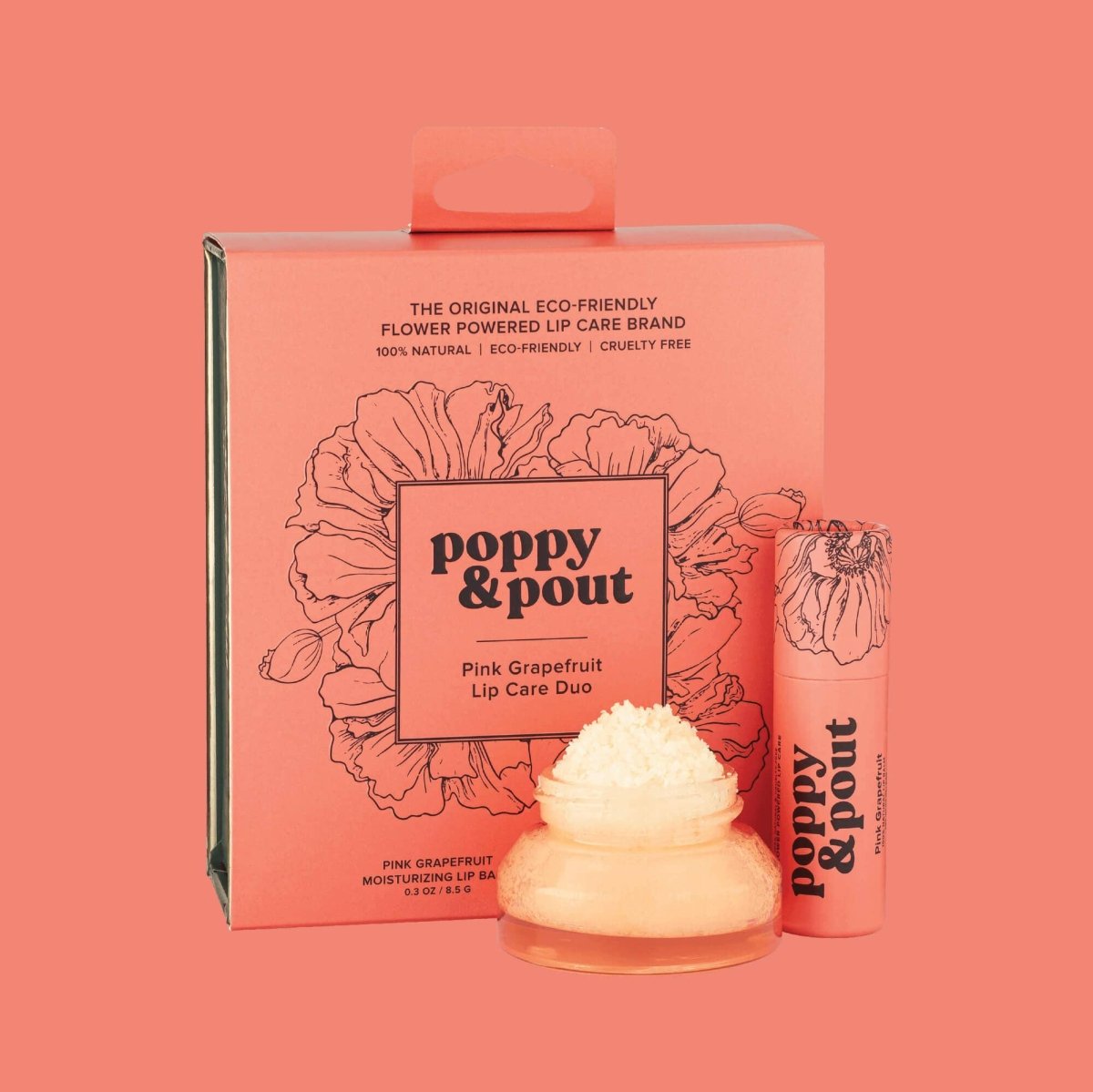 Poppy & Pout - Lip Care Duo, Pink Grapefruit – Purses & Pearls